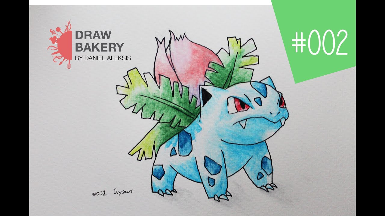 Speed Drawing: Ivysaur #002 - YouTube
