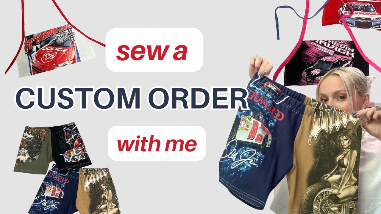 sew a custom order with me!! - YouTube