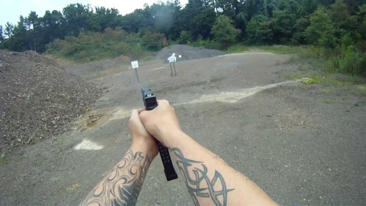 POV SHOOTING Glock 21 and Glock 19 - YouTube