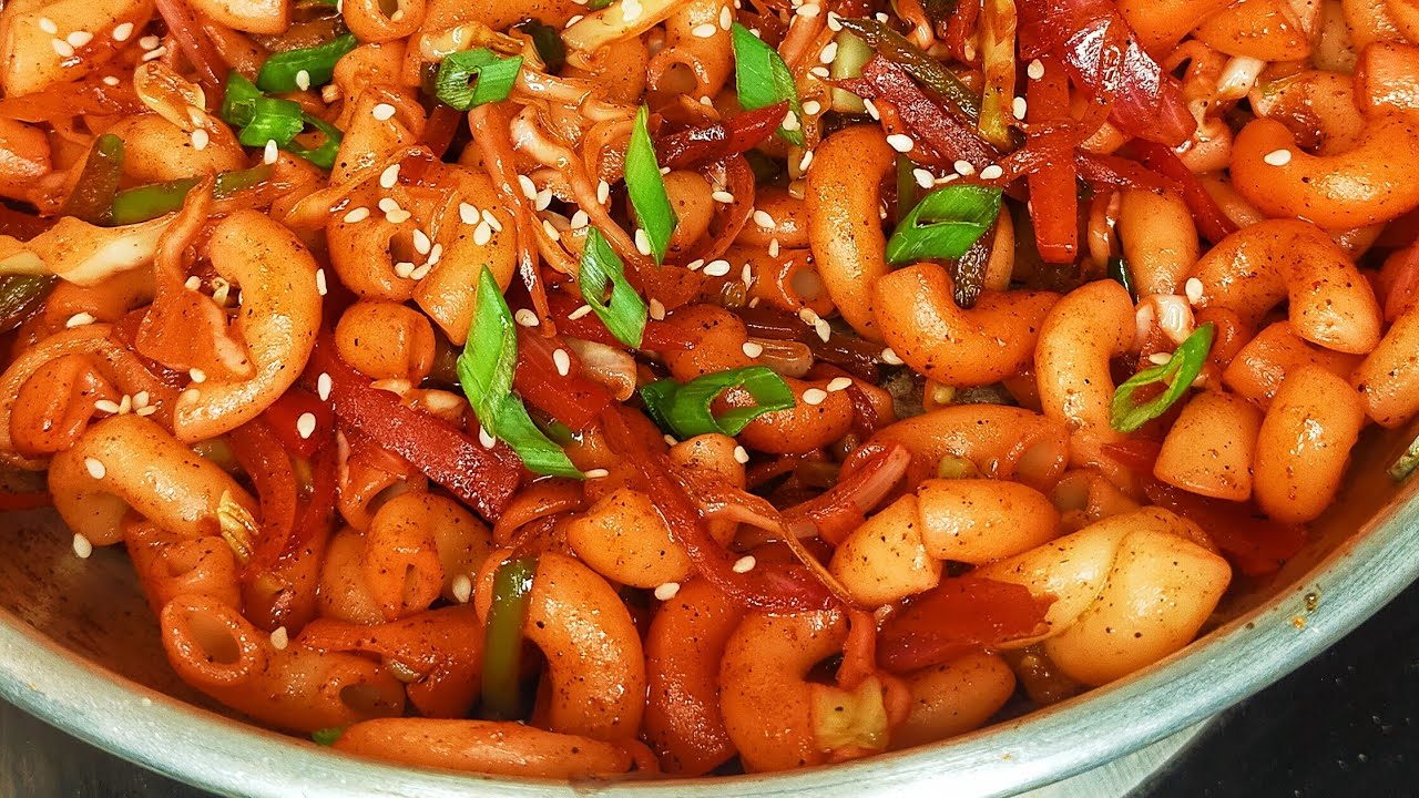 SPICY MACRONI/PASTA RECIPE | EASY AND QUICK RECIPE | VEGETABLE MACRONI ...