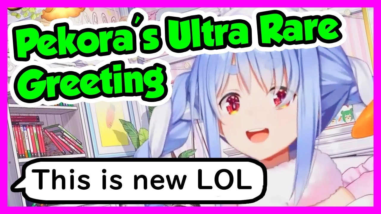 Pekora's Super Rare New Greeting Surprises Viewers... [Hololive/Eng sub ...