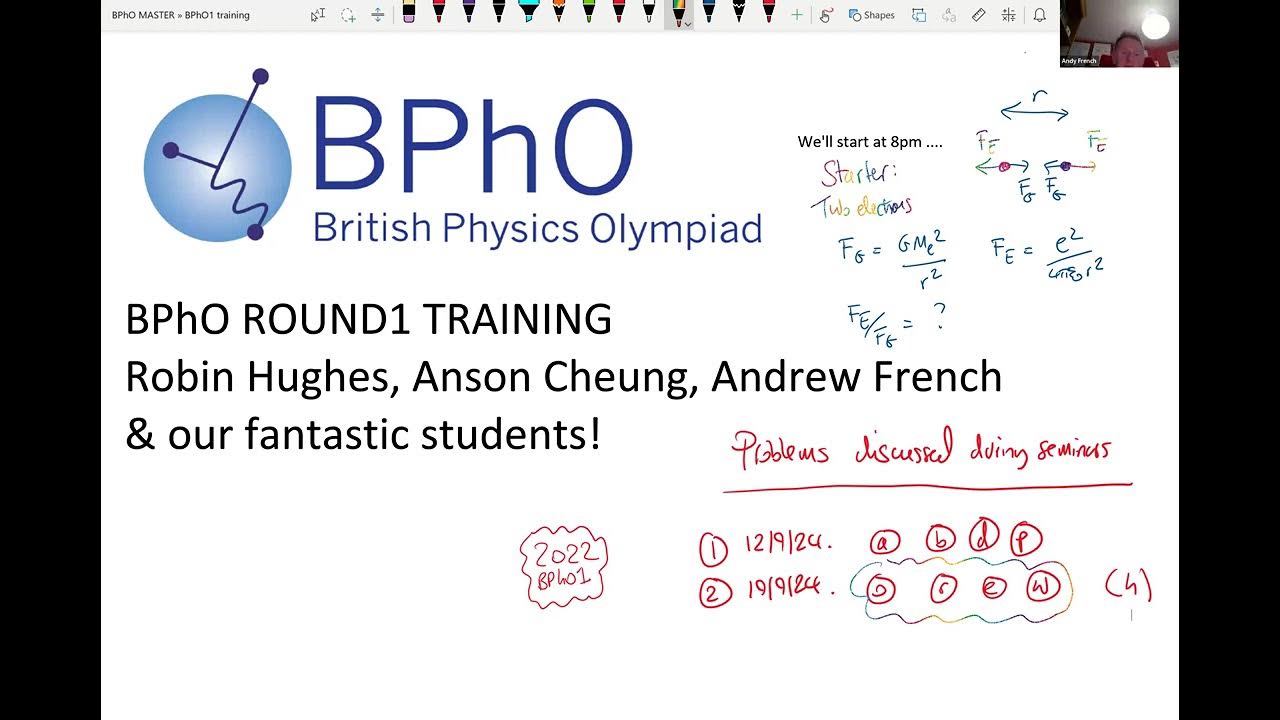 BPhO Round 1 training 2024: Session 2 - YouTube