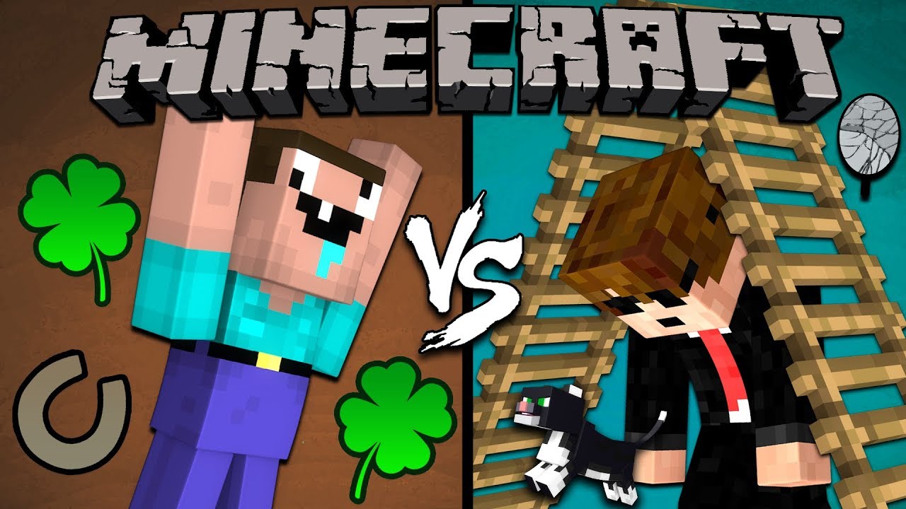 Lucky Noob vs. Unlucky Pro - Minecraft - YouTube