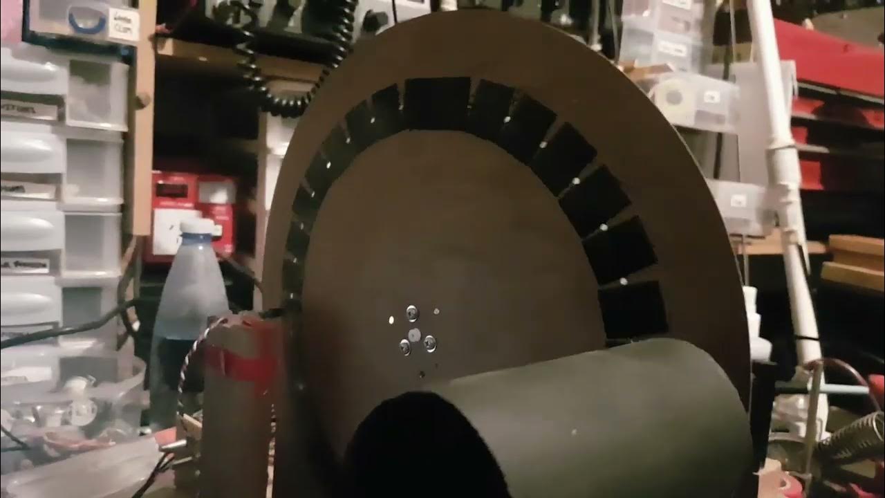 Synchronized Nipkow 32 line disc mechanical TV project (part 10) - YouTube