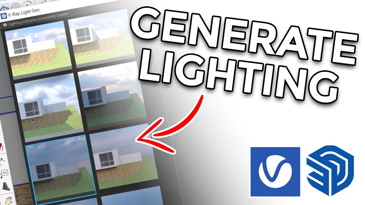 Using Vray 5 Light Gen to Generate Lighting in Vray 5 for Sketchup ...