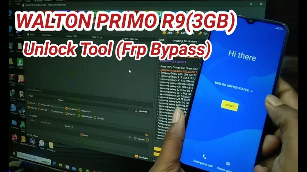 walton primo r9 frp bypass unlock tool - YouTube