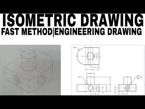 Orthographic To Isometric Drawing Engineering Drawing - YouTube