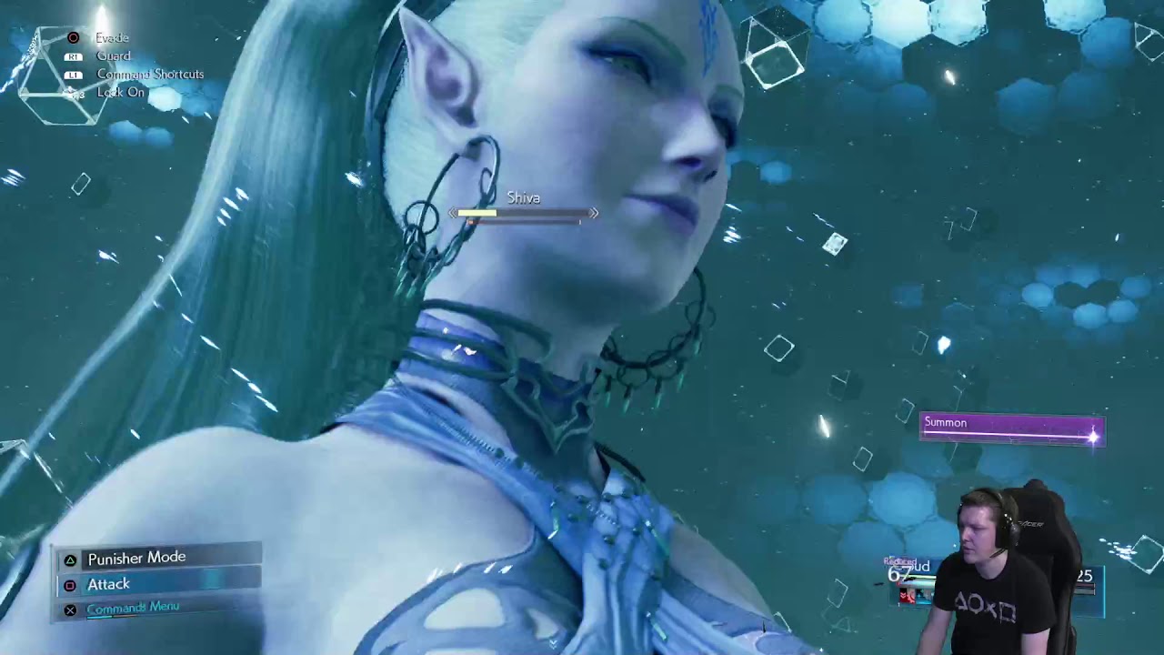 Final Fantasy VII Remake Shiva Summon Fight - YouTube