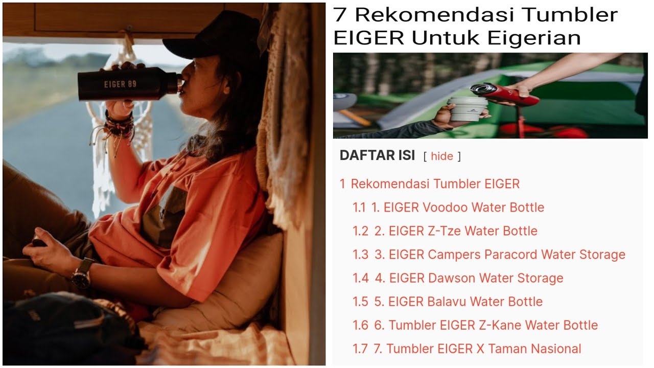 7 REKOMENDASI TUMBLER EIGER UNTUK EIGERIAN || EIGER KNOWLEDGE - YouTube