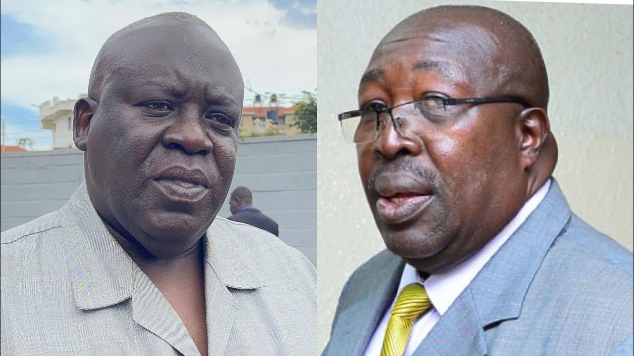 Hon Sam Engola Brother to the Late Minister Engola reads out the Burial ...