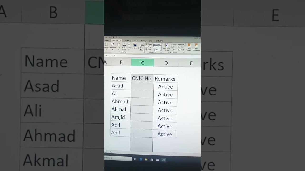 How To Set Format For CNIC No In MS Excel Format Cell Window In MS How To Set Format For CNIC No In MS Excel Format Cell Window In MS