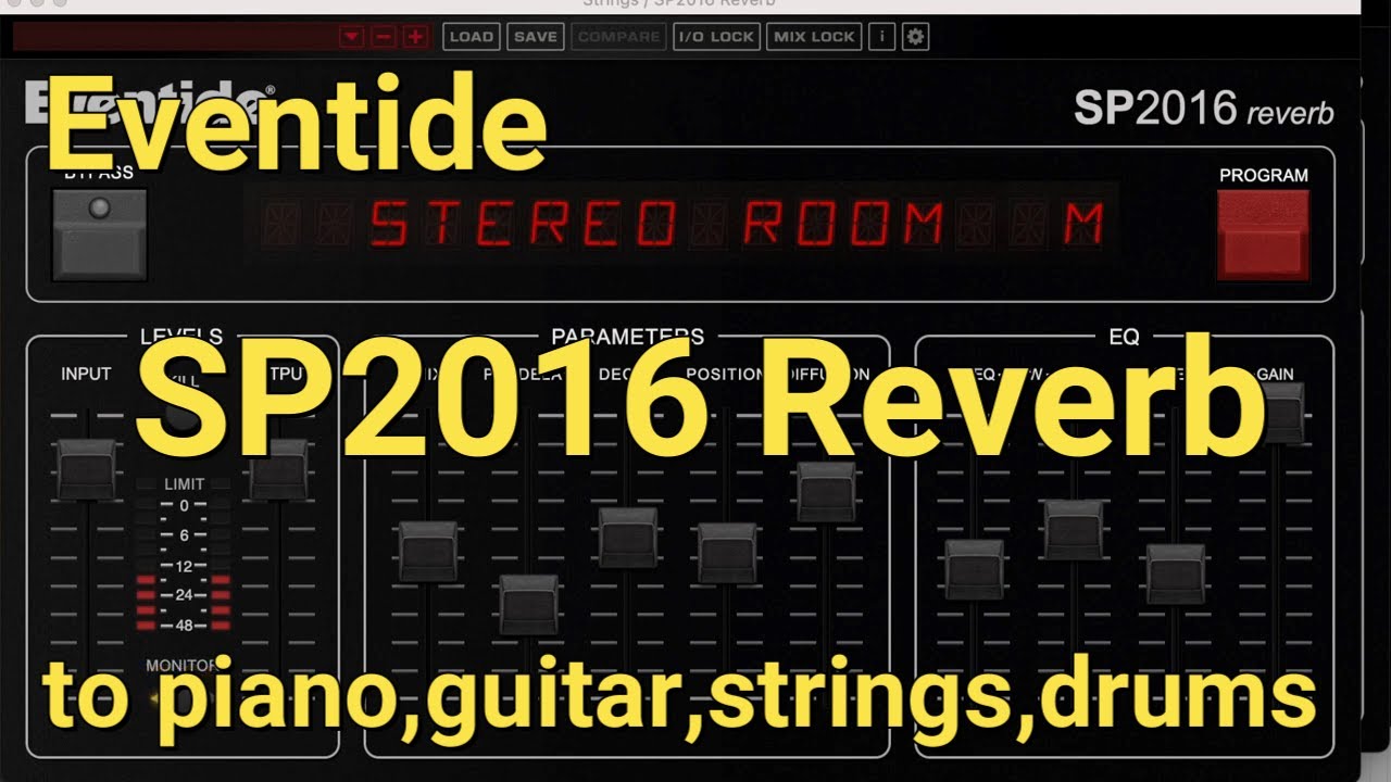 Eventide - SP2016 Reverb Demo - YouTube