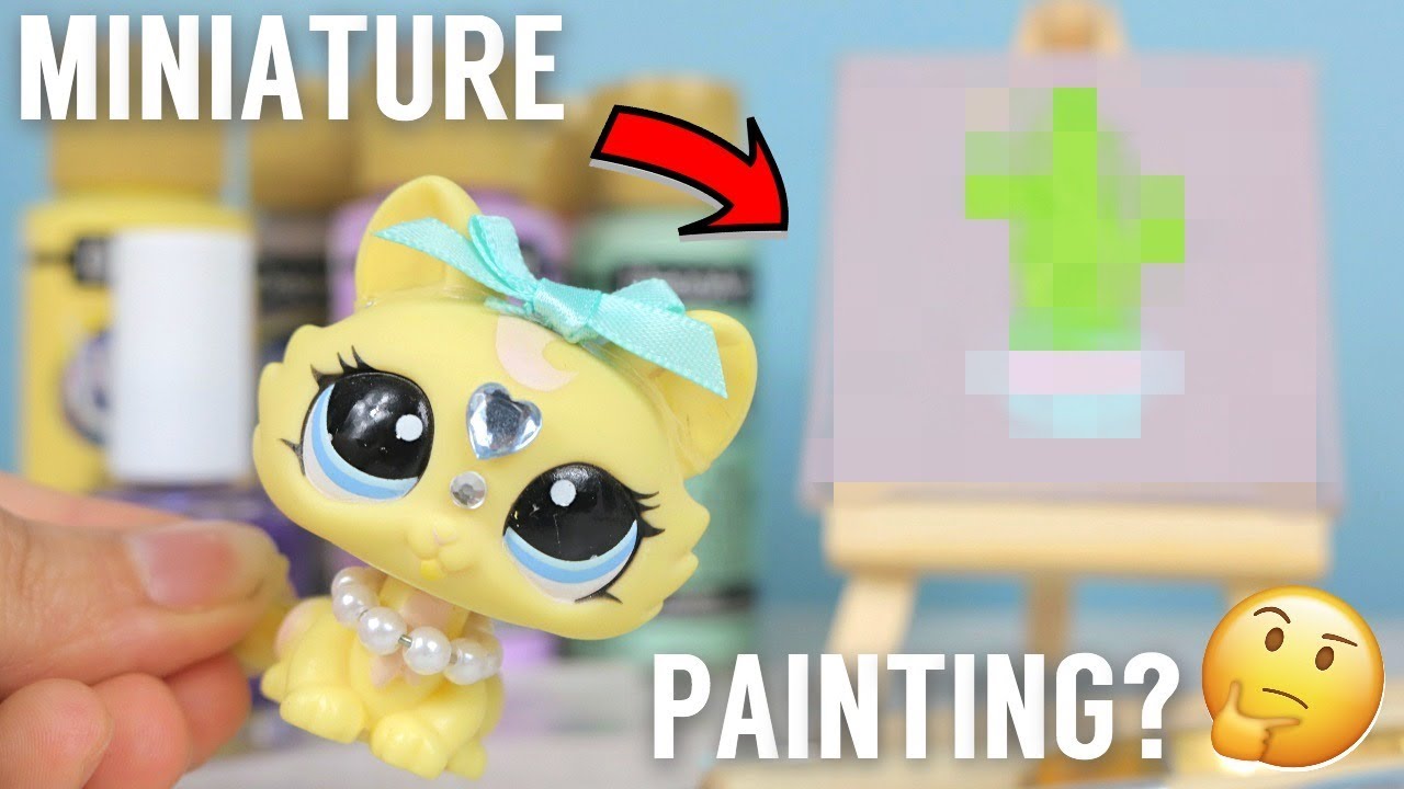 MINIATURE LPS PAINTING MAKING! - YouTube