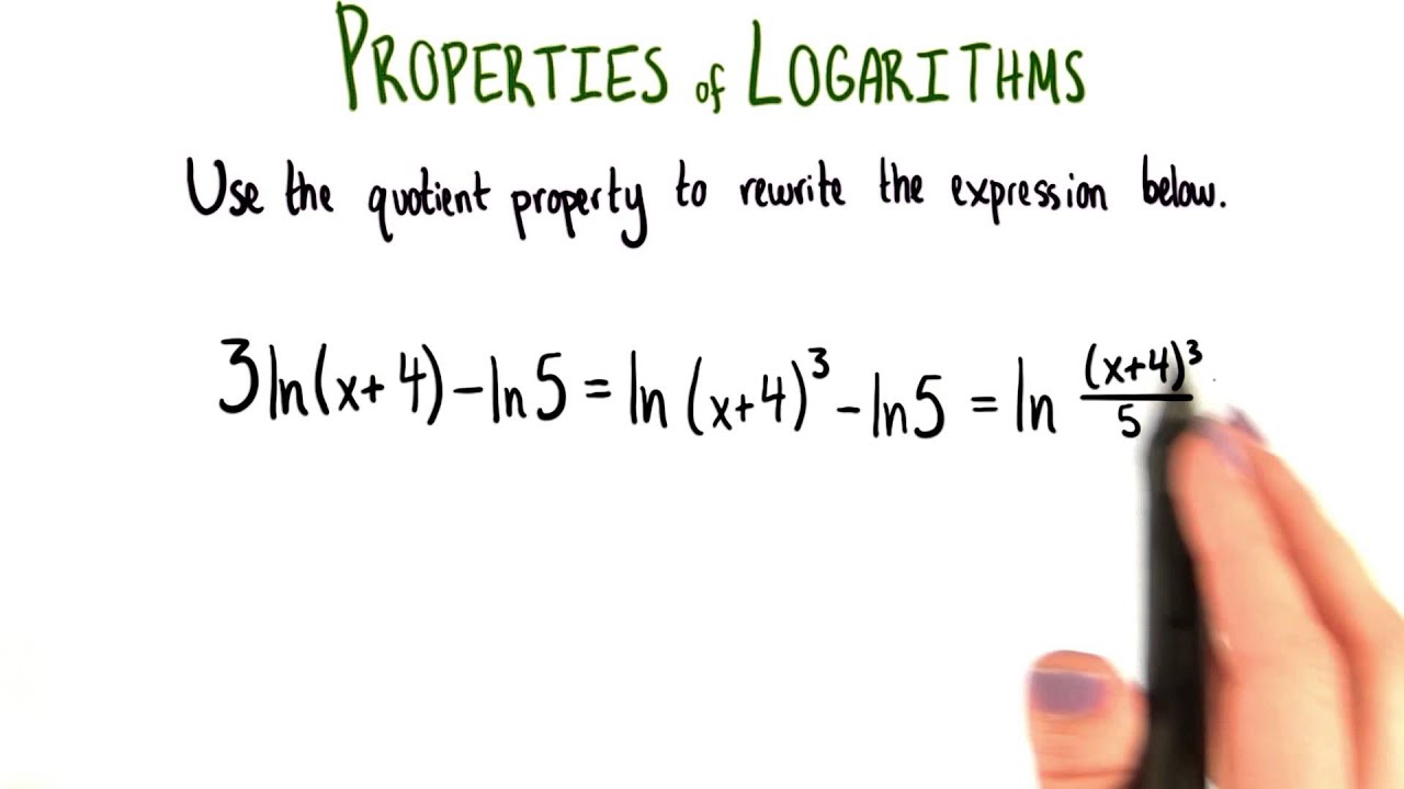Quotient Property Condensing - College Algebra - YouTube