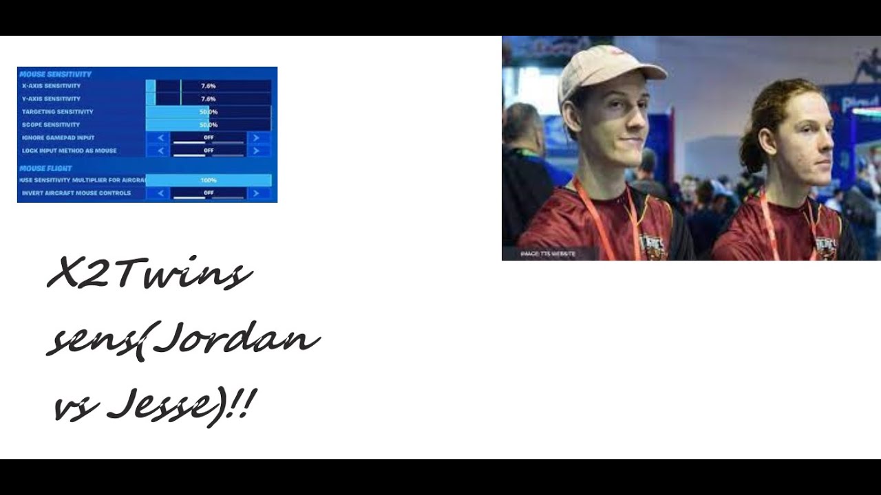 Using X2Twins sens in fortnite!!(Jordan vs Jesse) - YouTube