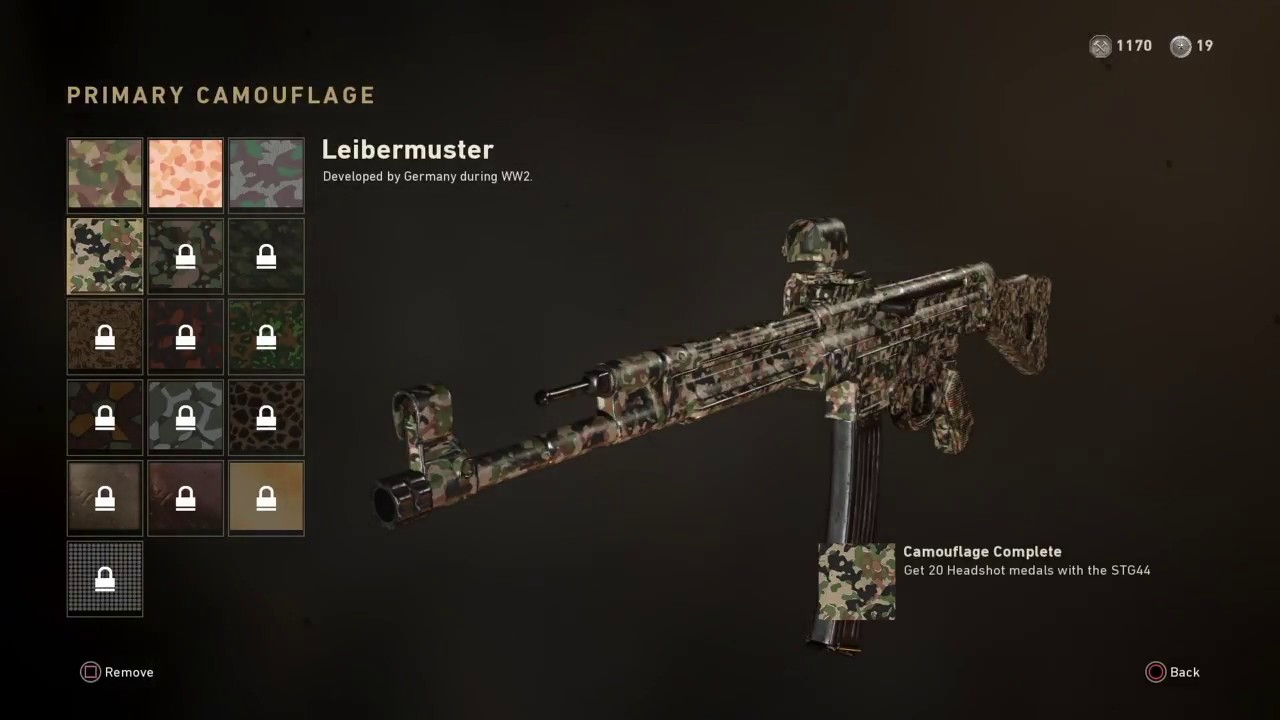 Call of Duty world war 2 STG 4 attachment setup - YouTube