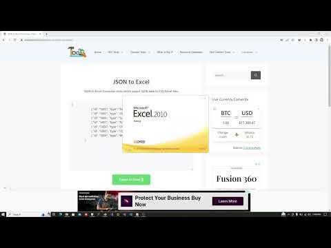 JSON to Excel - How To Convert JSON to Excel or CSV? - YouTube