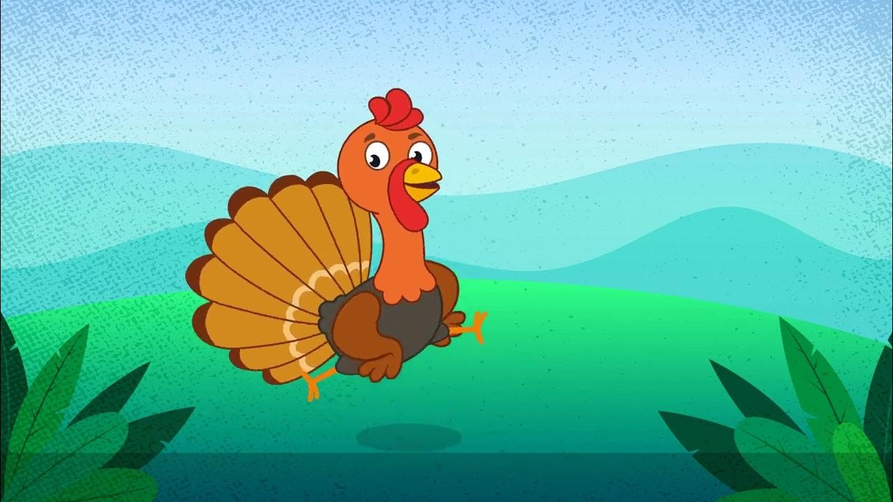 5 Little Turkeys Sitting On a Gate Song - The Thanksgiving Song for ...