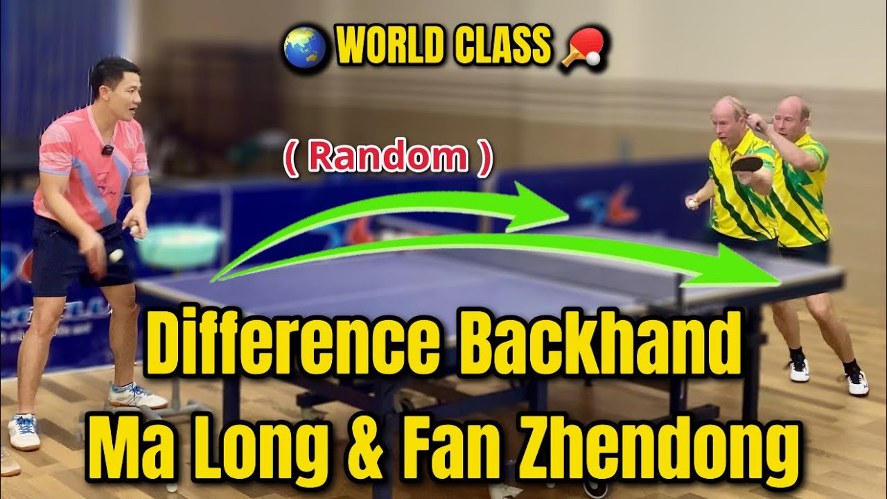 How to do random Forehand Topspin exercise Backhand Topspin - Ma Long ...