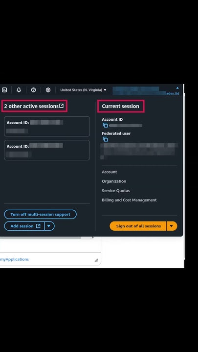AWS Management Console Supports Simultaneous Sign-in for Multiple AWS Accounts - YouTube