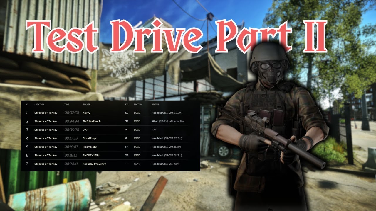 How A 3K Hour Player Does Test Drive Part II in Escape From Tarkov ...