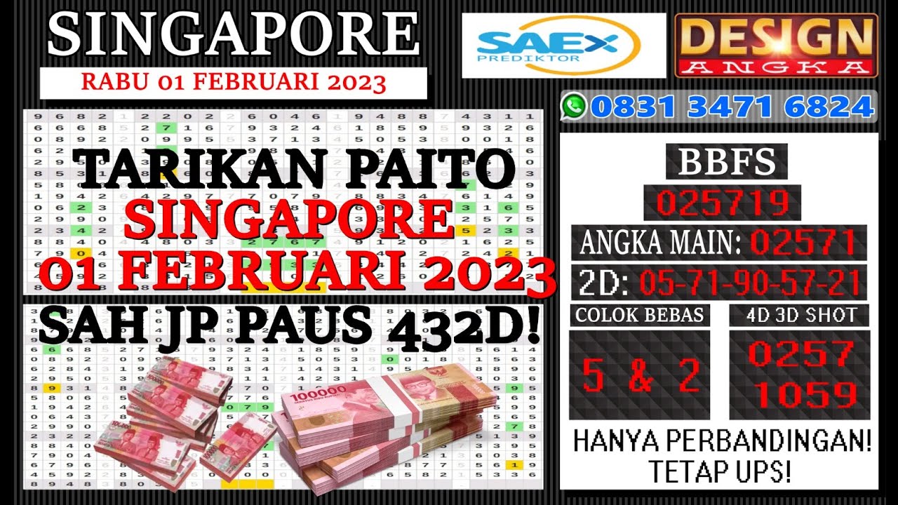 PREDIKSI SGP HARI INI SENIN 1 FEBRUARI 2023 | BOCORAN SGP HARI INI ...