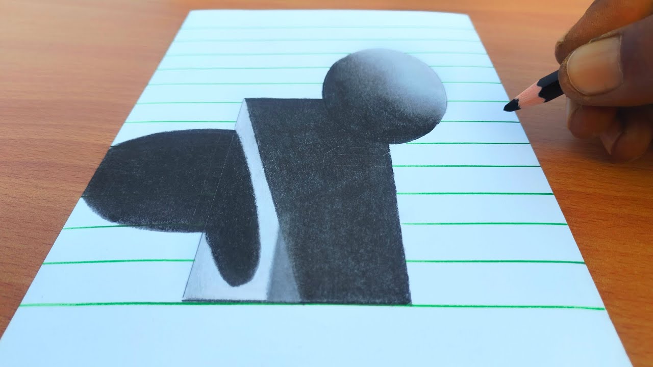 𝗟𝗲𝗮𝗿𝗻 𝗛𝗼𝘄 𝗧𝗼 𝗗𝗿𝗮𝘄 3𝗗 𝗙𝗹𝗼𝗮𝘁𝗶𝗻𝗴 𝗕𝗮𝗹𝗹 & 𝗛𝗼𝗹𝗲 - YouTube