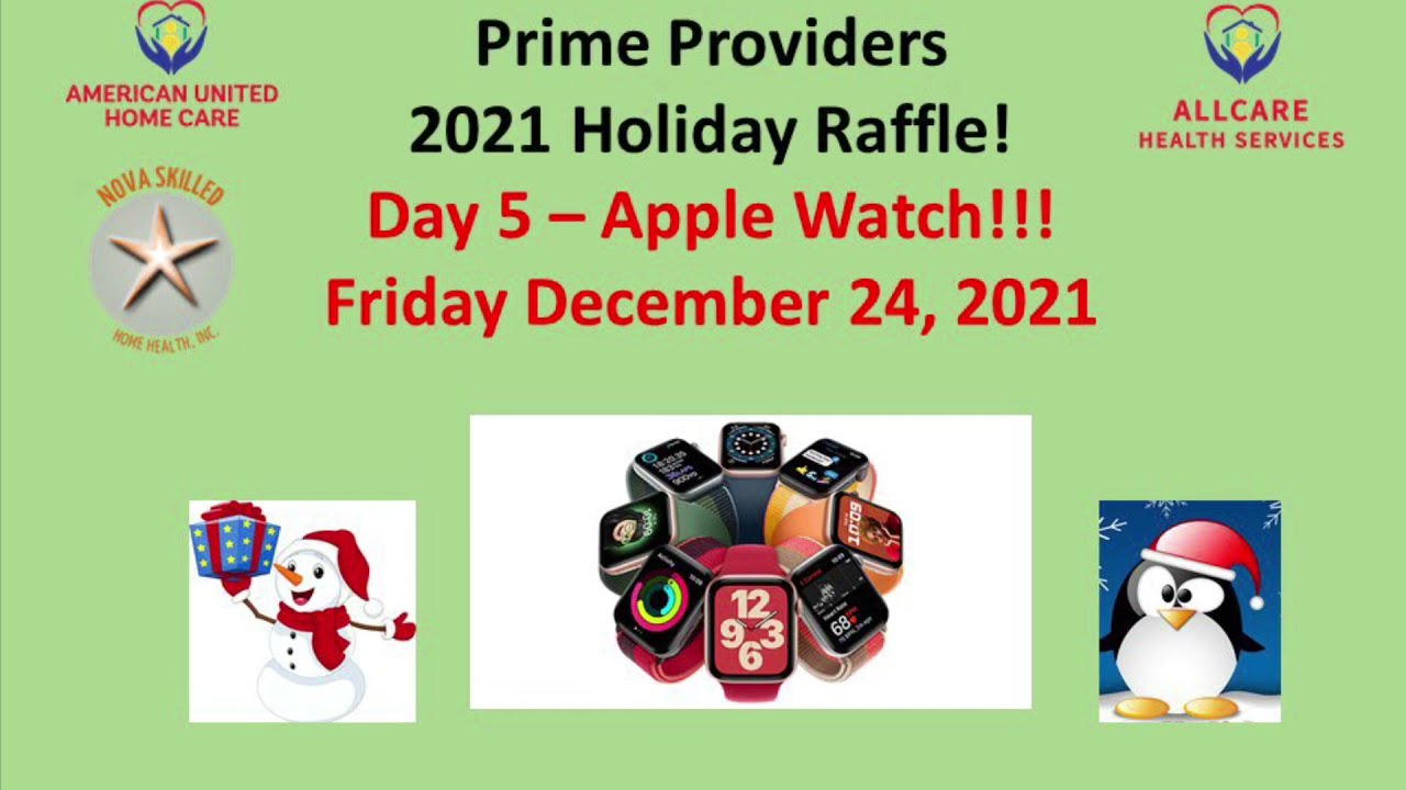 Prime Providers 2021 Holiday Raffle Day 5! - YouTube