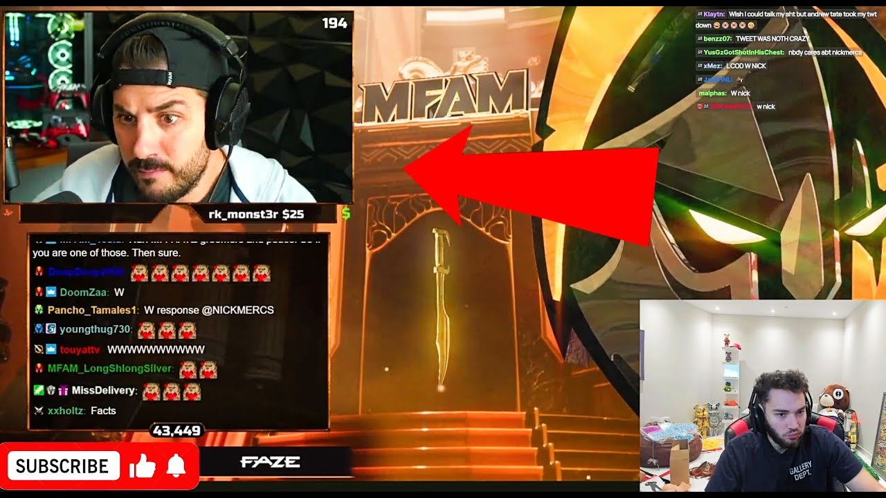 Adin Ross Reacts To COD Dropping Nick Mercs - YouTube