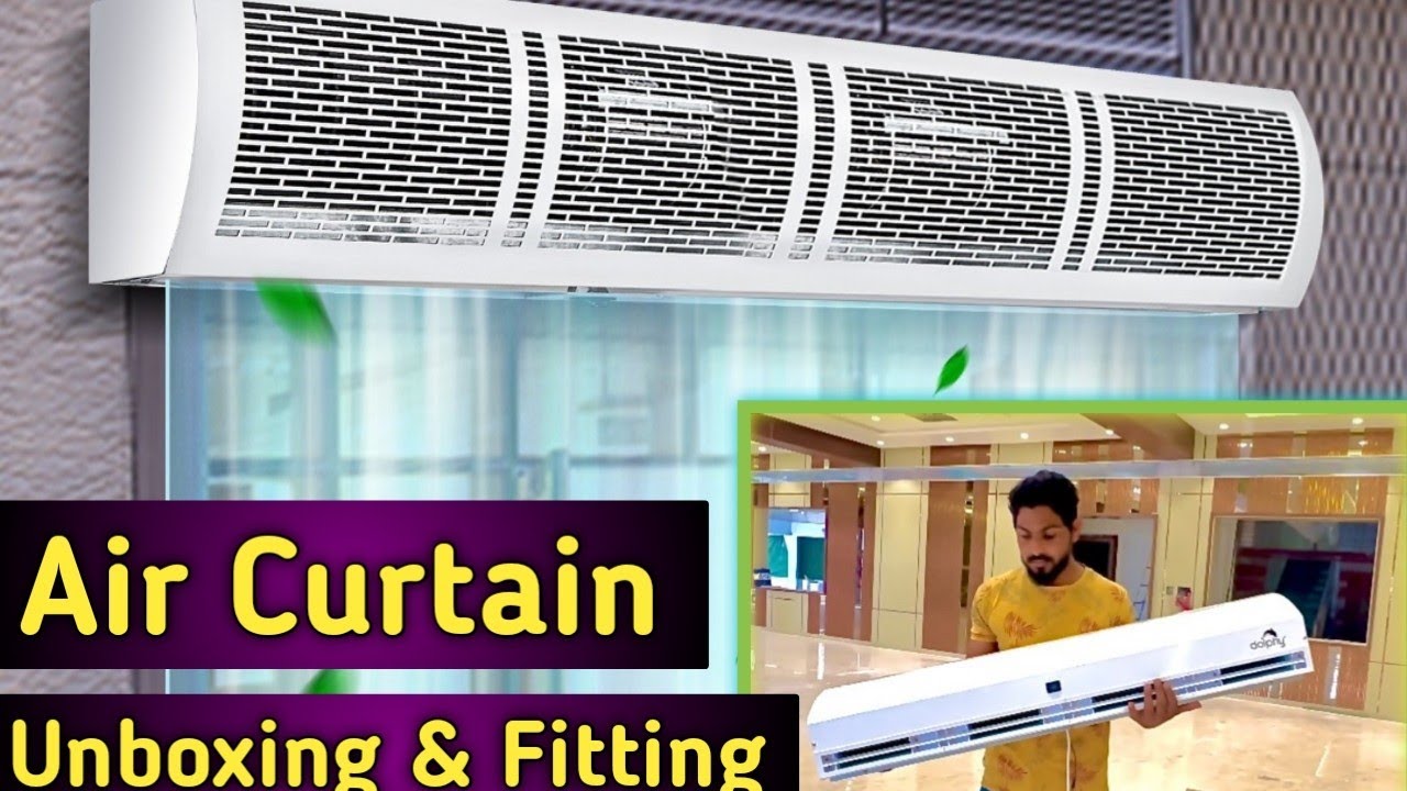 How to install air Curtain || dolphy air Curtain || air Curtain ...