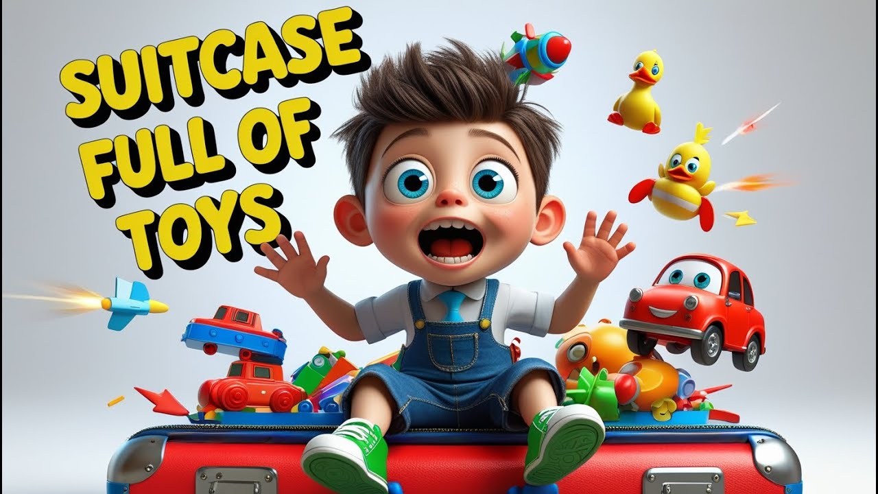 Suitcase Chaos — Too Many Toys! 🧳😂 Toddler Song About Packing a ...