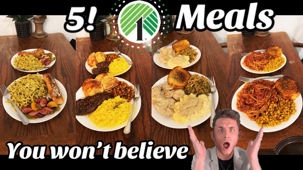 Dollar Tree Dinners Challenge: 5 Delicious Meals for $10 Budget - YouTube