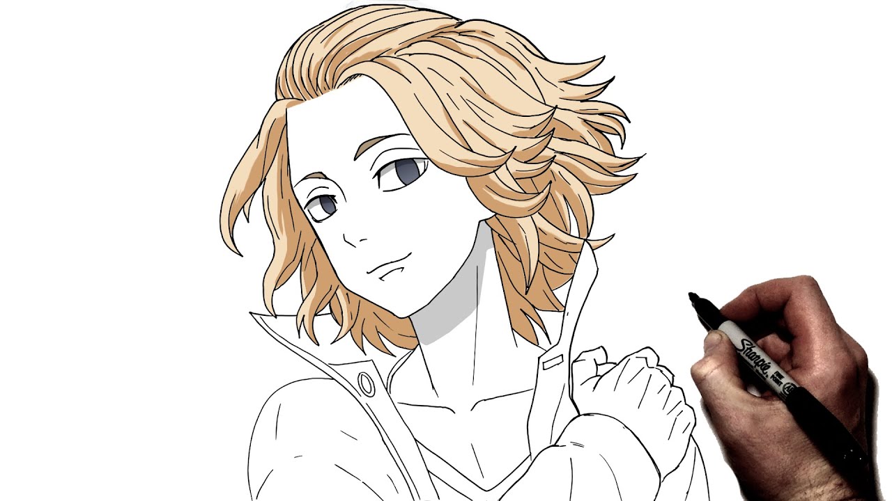 How To Draw Mikey | Step By Step | Tokyo Revengers - YouTube