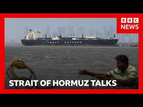 UK says Iran holding world economy 'hostage' with Hormuz attacks | BBC News