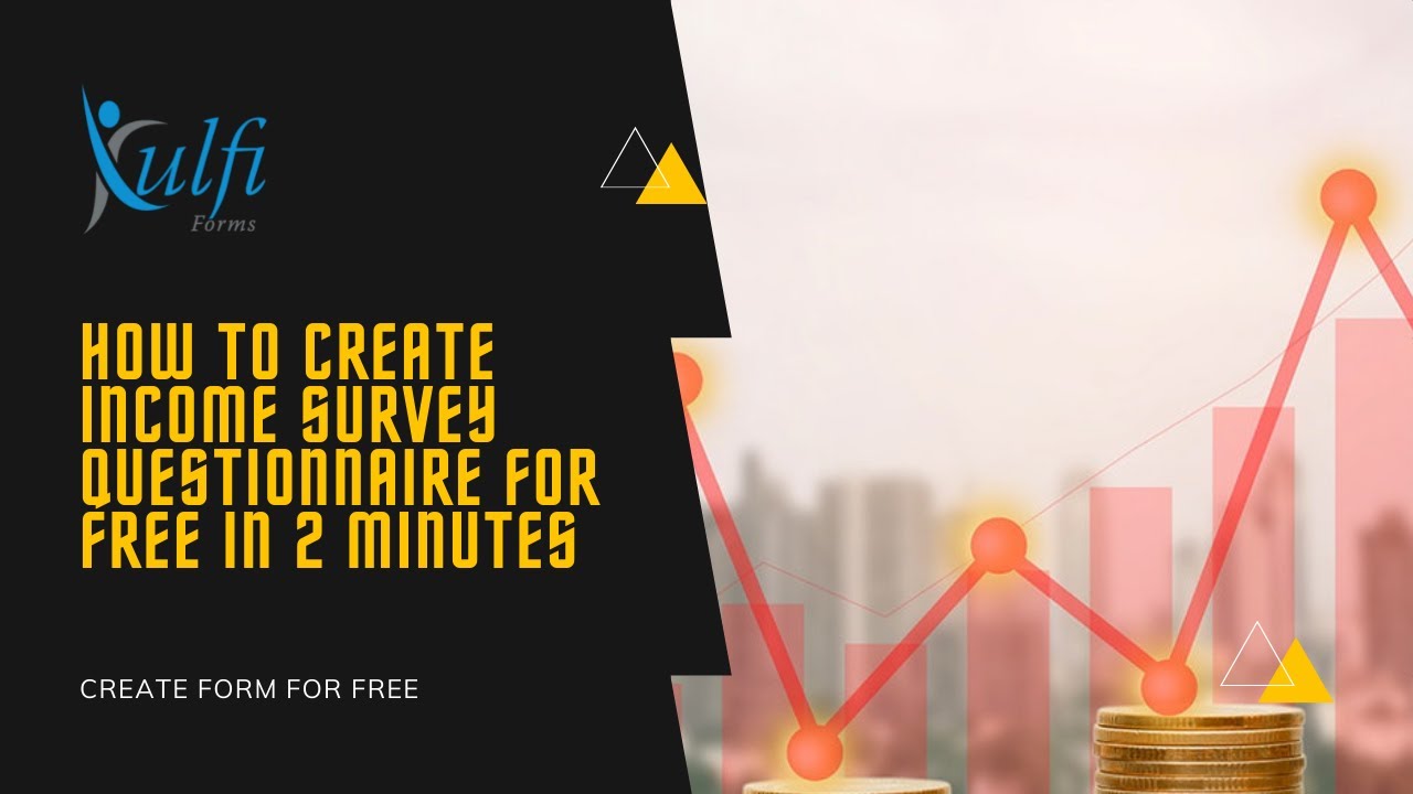 How To Create Income Survey Questionnaire | Data Collection Form | Free ...