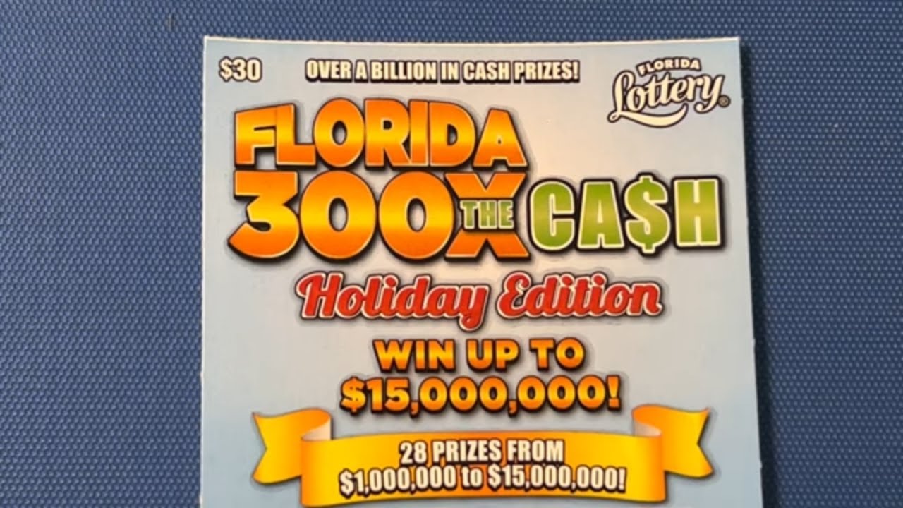 FLORIDA 300X THE CASH HOLIDAY EDITION SCRATCH OFF WIN FROM THE FLORIDA ...