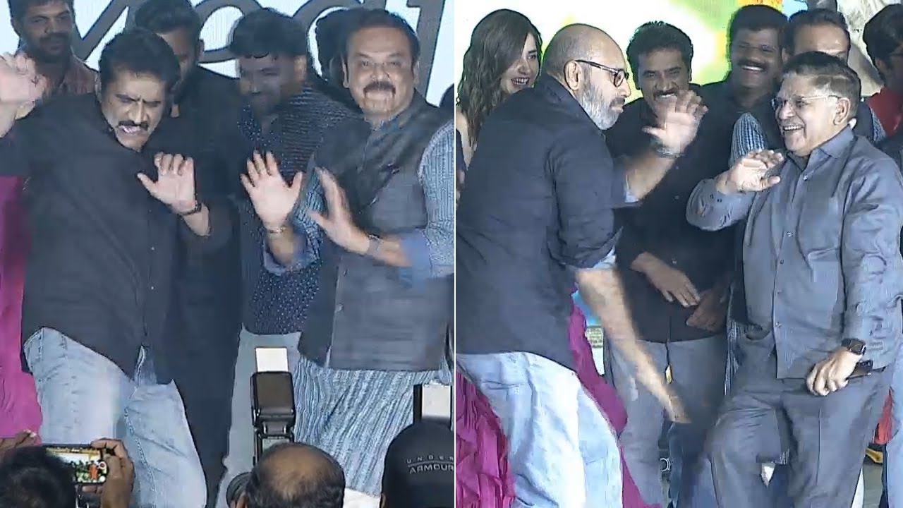 Sathya Raj Allu Aravind and Rao Ramesh Superb Dance | Prathi Roju ...