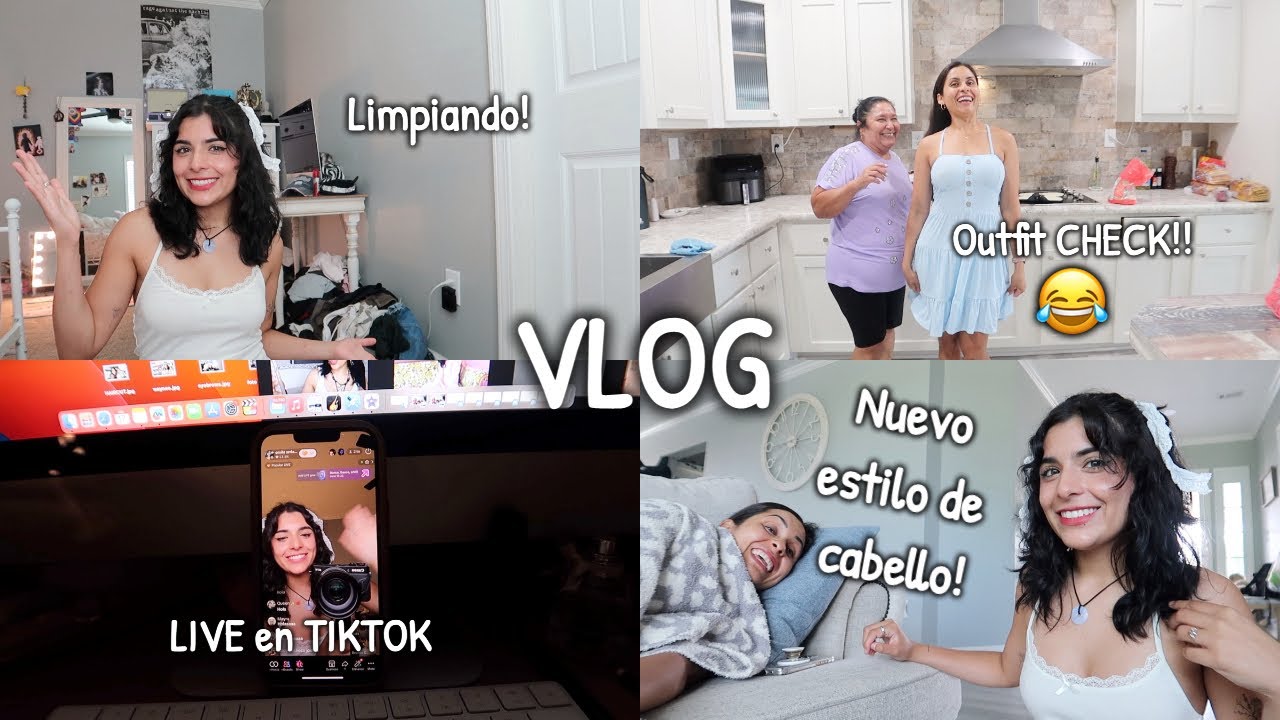 VLOG: LIMPIANDO mi cuarto, nuevo LOOK de cabello, Live en TikTok con BRENDA! - YouTube