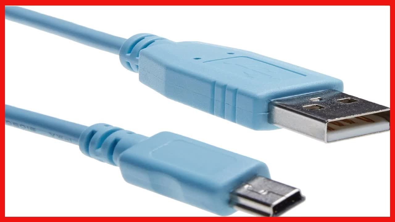Cisco Console Cable 6 ft with USB Type A and mini-B / CAB-CONSOLE-USB ...