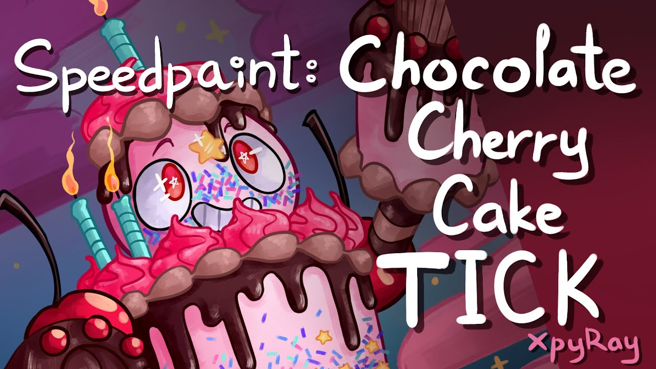 Chocolate Cherry Cake Tick [Speedpaint] - YouTube