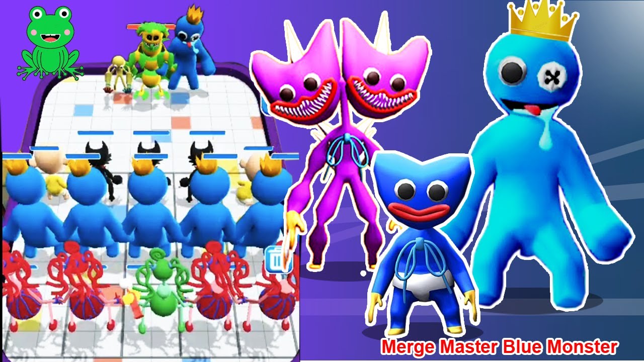 Merge Master Blue Monster New Update: Ếch Sún Răng Kết Hợp Tạo Ra Đội ...