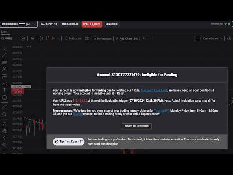 TopstepX-LIVE TRADING 50K@8:30am Day 1 BLOWN ACCOUNT IN ONE DAY WENT ON ...
