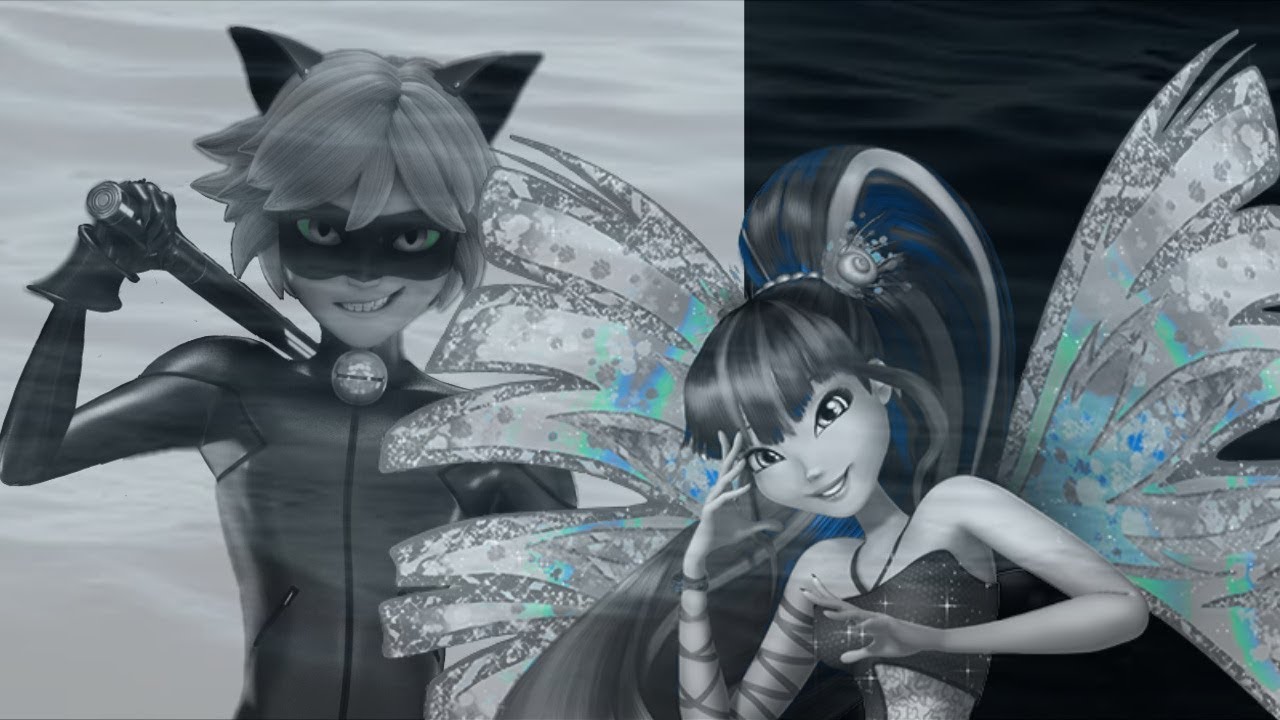 Miraculous Ladybug & Winx Club- Musa x Cat Noir- Him and I - YouTube