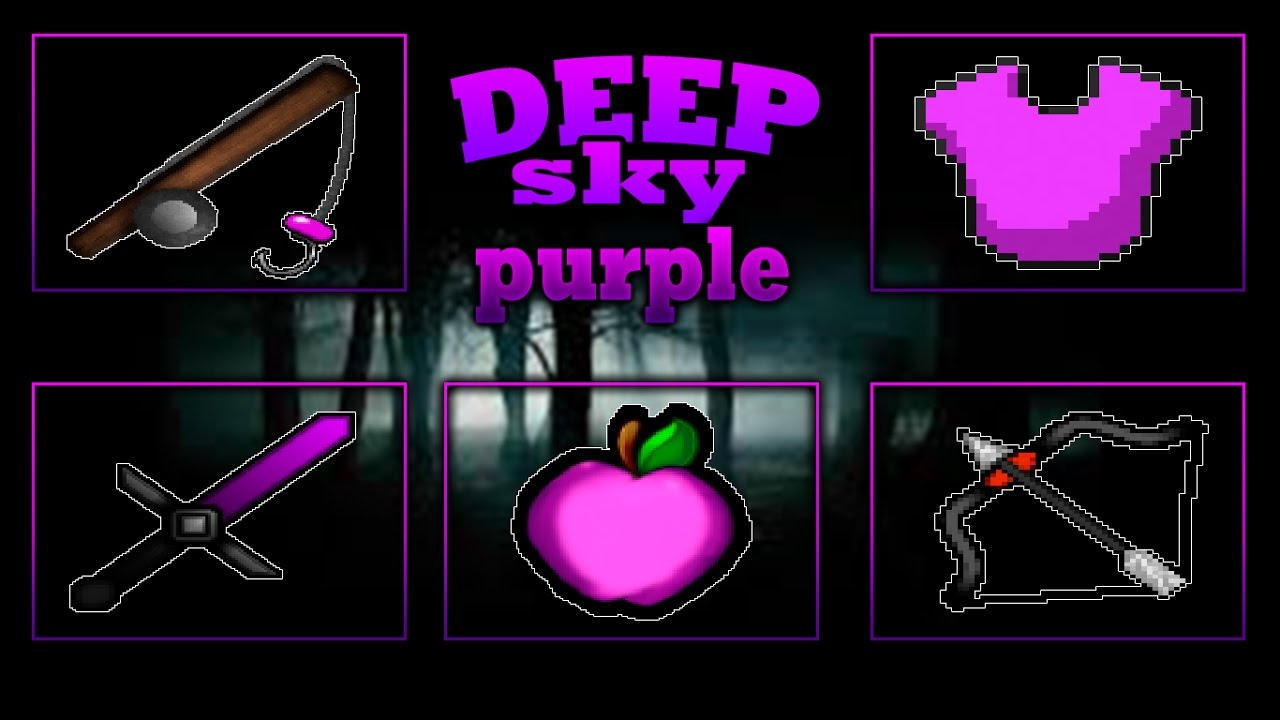 | DEEP SKY PURPLE | TEXTURE PACK | MINECRAFT PVP| 1.7 1.8 1.9 | - YouTube