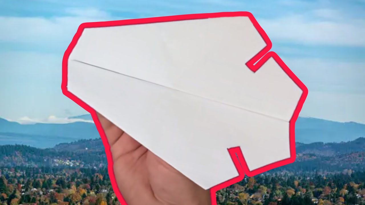 PAPER AIRPLANE FLY FAR It flies very far, more than 173 meters ...