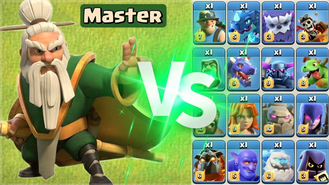 Master Warden vs All Troops - Clash of Clans - YouTube