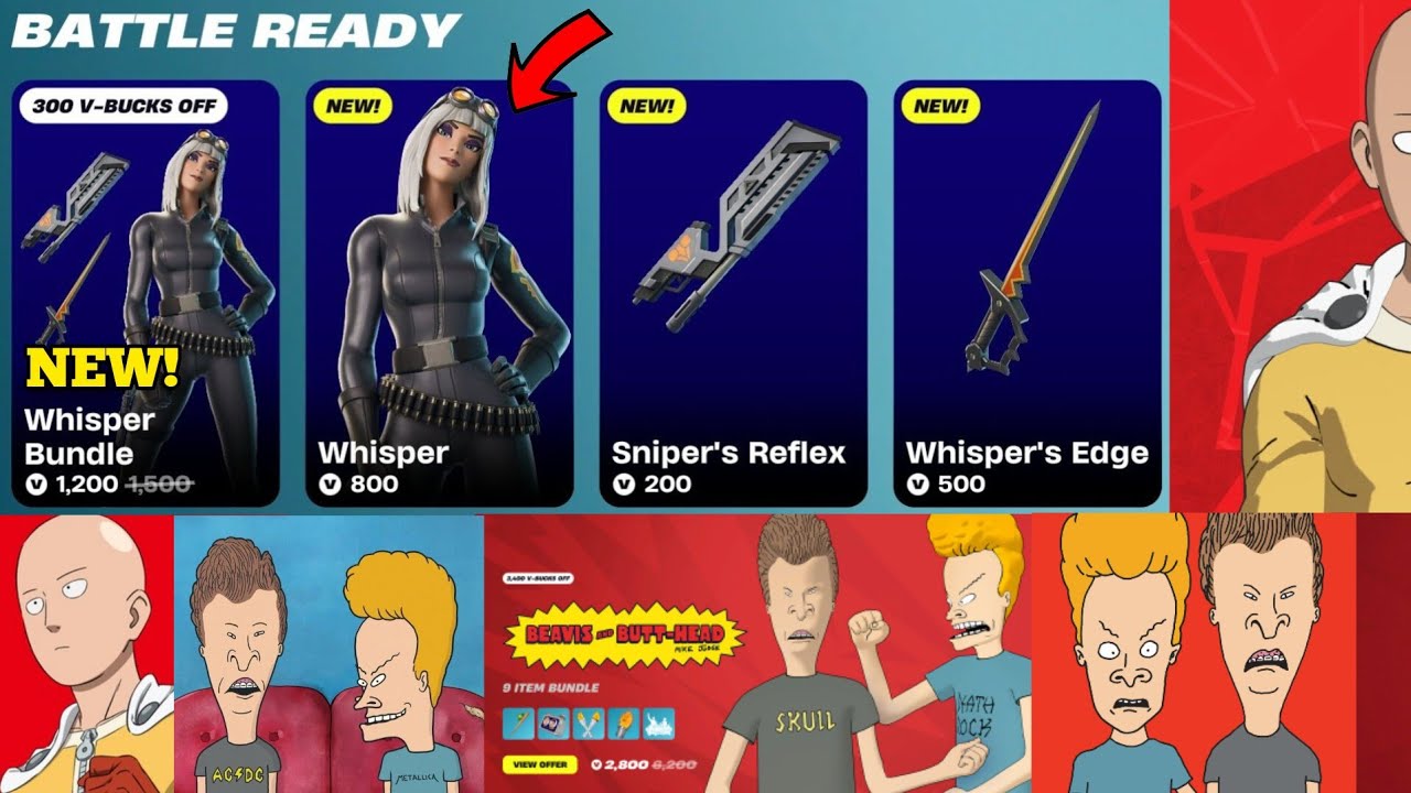 Fortnite Item Shop NEW Whisper Skin + Dad Skins are BACK! (September ...