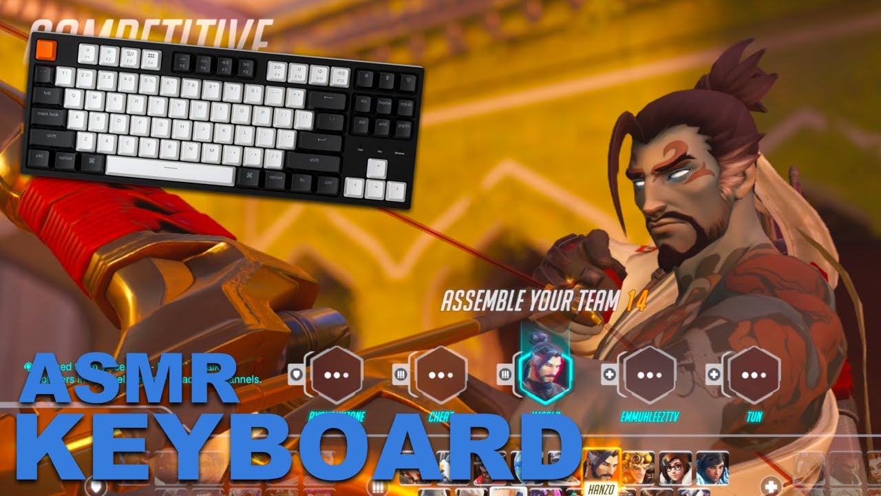 ASMR Gaming in the Rain: Competitive Overwatch 2 Keyboard Sounds No ...