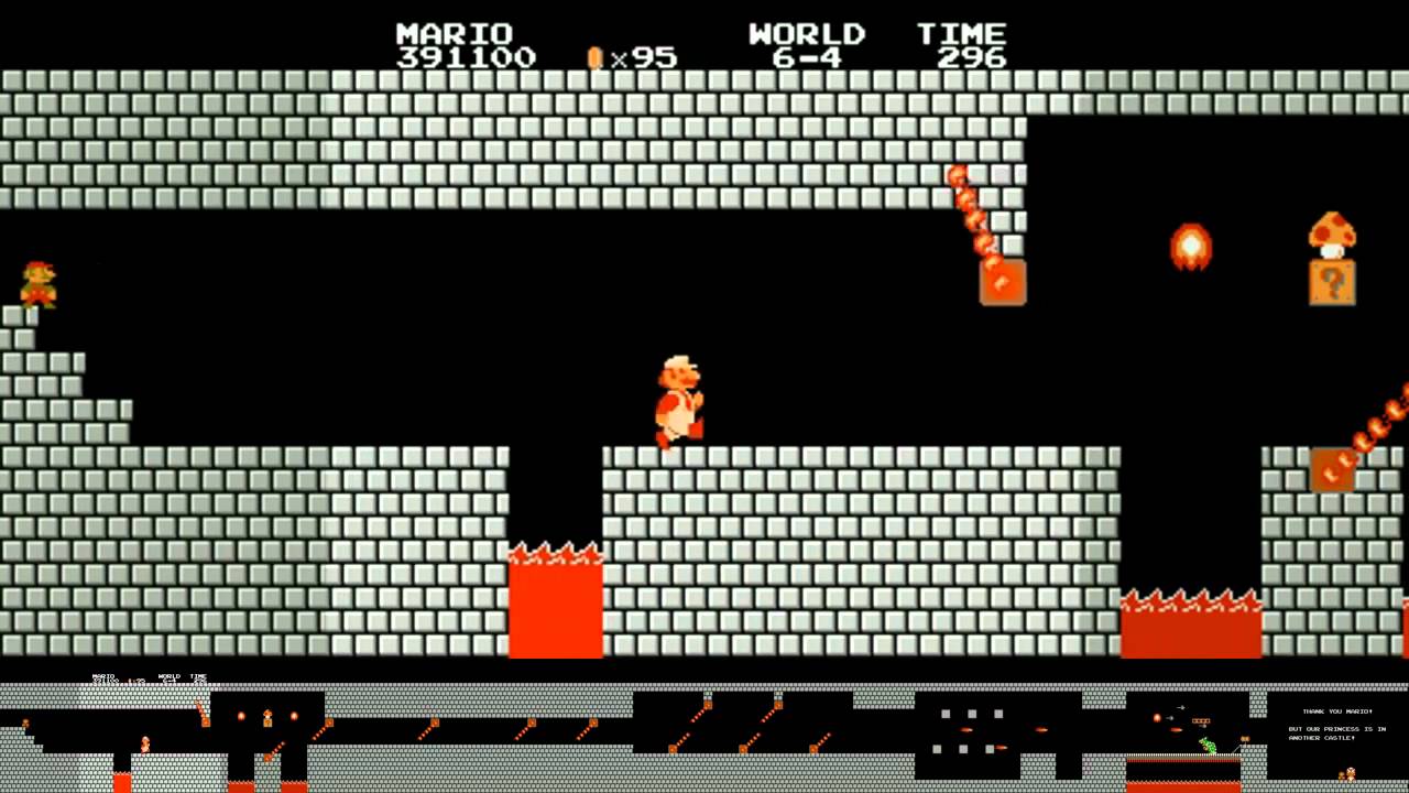 NES Super Mario Bros 1 - Atlas Video - Part 2 of 2 - YouTube