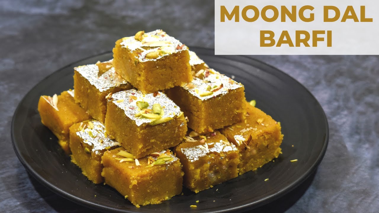 Moong dal barfi | Moong Dal Ki Barfi Recipe | मूगदाल की बर्फी की आसान ...